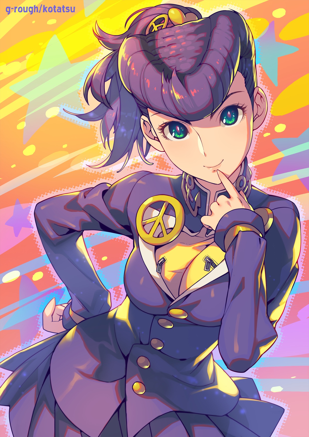 kotatsu (g-rough) jojo's bizarre adventure higashikata josuke genderswap seifuku | #420414 ...